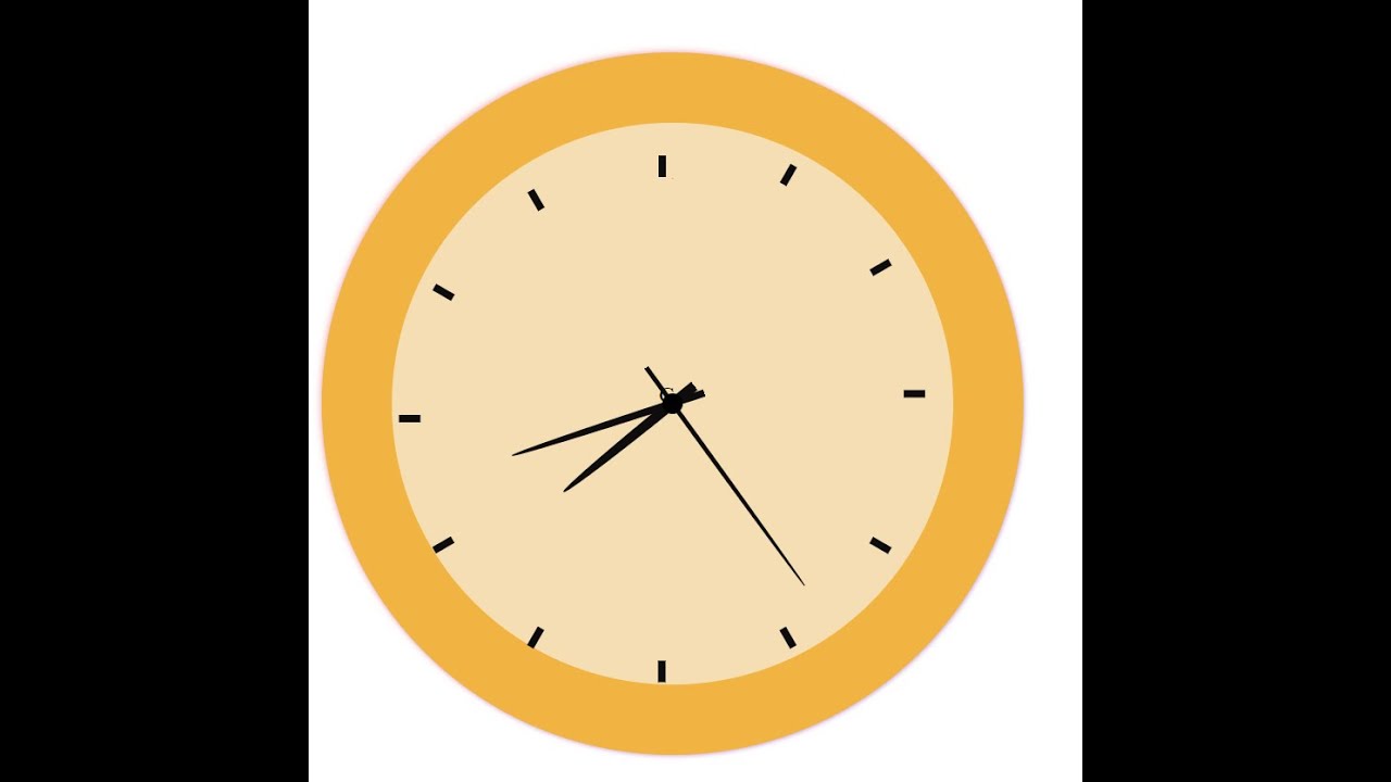 Analog Clock Using HTML ,CSS  and Pure Javascript