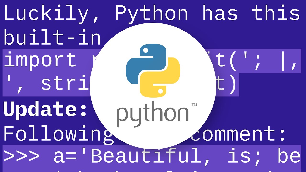 Split string with multiple delimiters in Python