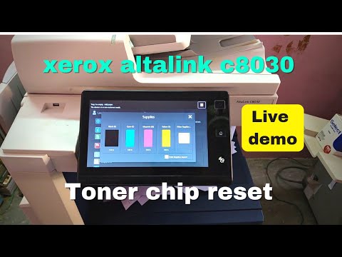 Xerox altalink c8030 toner chip reset | xerox machine colour toner