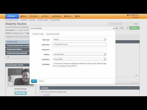 LibGuides: Pages