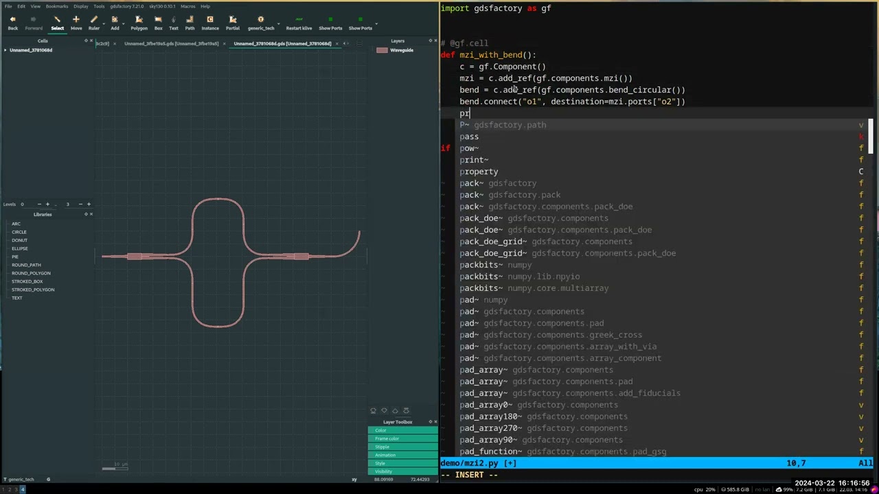 Virtual Workshop: gdsfactory