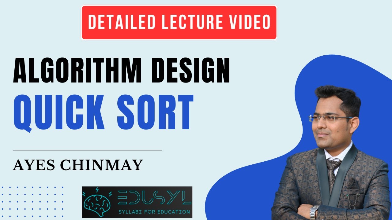 Algorithm Design | Divide and Conquer Approach | Quick Sort #algorithm #algorithmdesign #quicksort