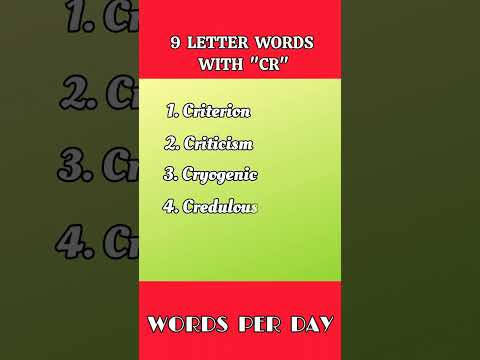 9 letter words starting with "CR" #englishlearners #englishlearning #youtubeshorts