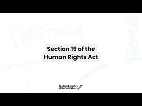 Section 19 of the Human Rights Act