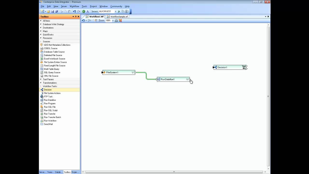 Centerprise Data Integrator Workflow Concepts