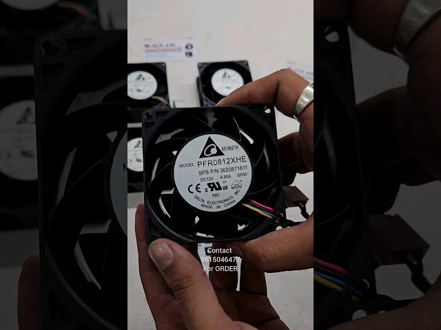 Pot Cores - DELTA PFR0812XHE 12VDC 4.90A (80x80x38mm) DC Brushless ...