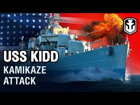 WoWS – USS Kidd. The Attack of Kamikaze – The Armored Patrol