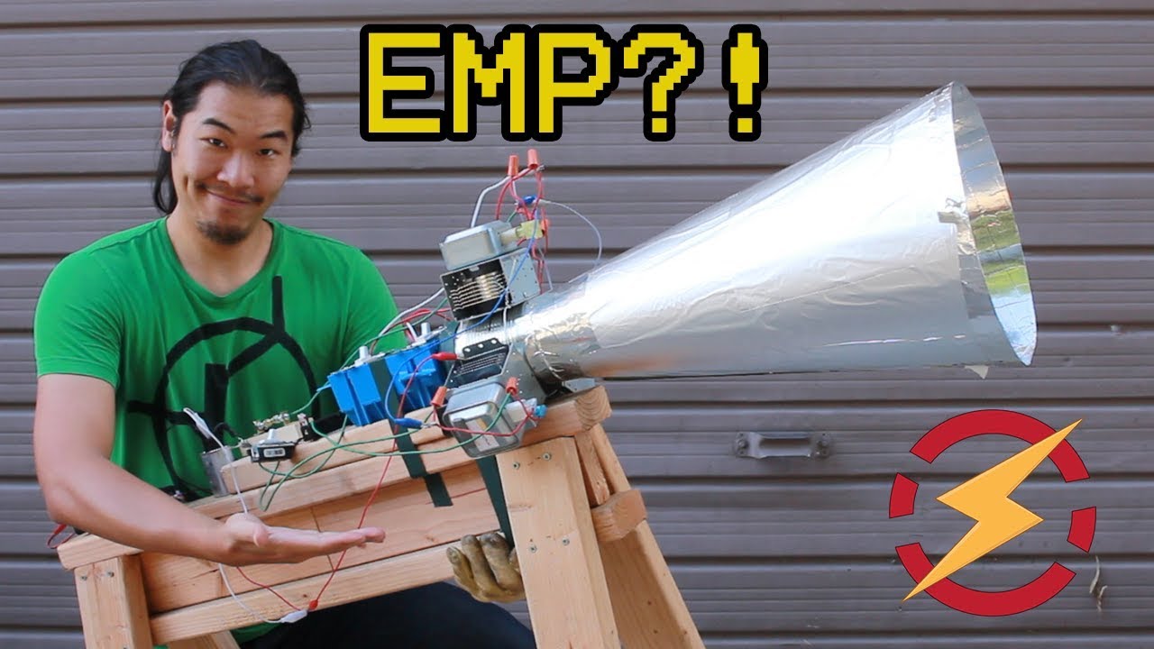 A Microwave Gun Made From Taser and Soup Can??? (Testing Kreosan's Magnetron Cannon)