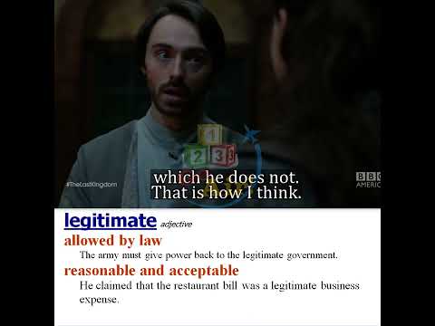 Legitimate - Meaning, Pronunciation, Usage | Learn English with TV Shows & Movies