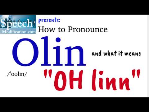 How to Pronounce Olin (Olin Name Meaning, Olin Reynolds)