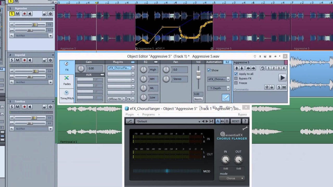 Samplitude Pro X : Object Automation Tutorial