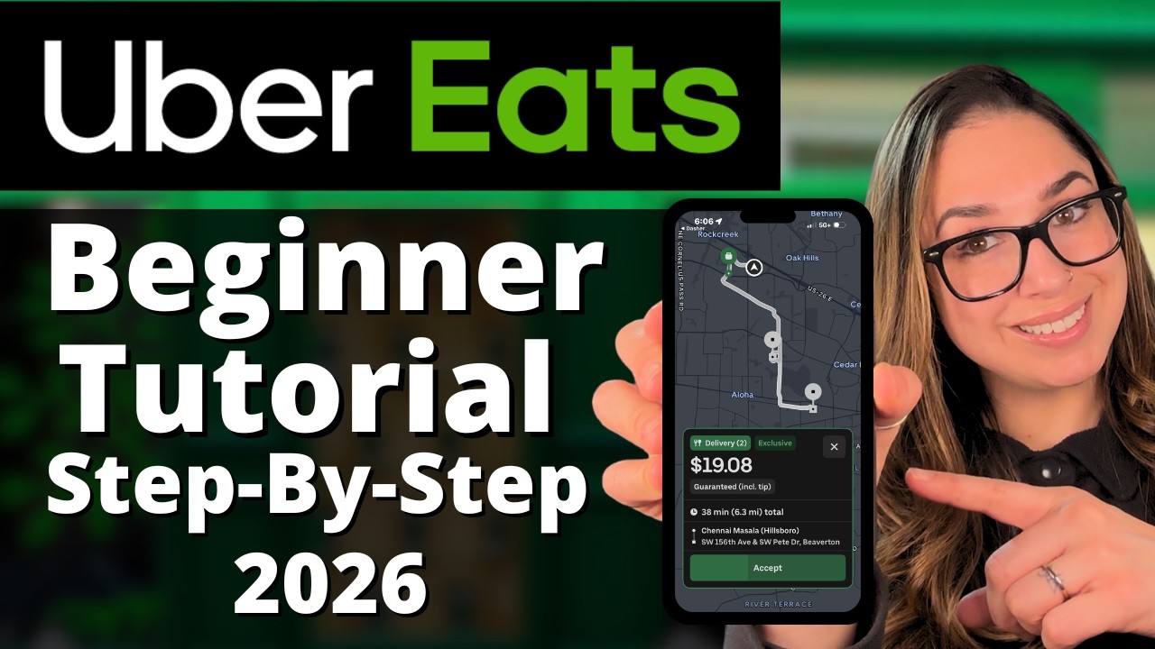 Uber Eats Driver Tutorial 2026 | Beginner Step-By-Step Guide