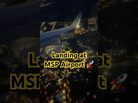 Amazing Aerial View of Minneapolis | Plane Landing at MSP Airport! ✈️🌆