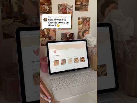 Notion tip! Customize text with the color of your choice 💖 #notion # #ipad #dailyplanning