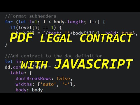 PDFMake Legal Contract with Image Attachment