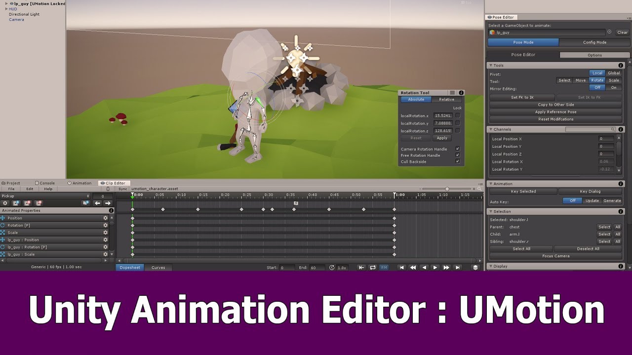 Unity Animation Editor Tutorial : UMotion