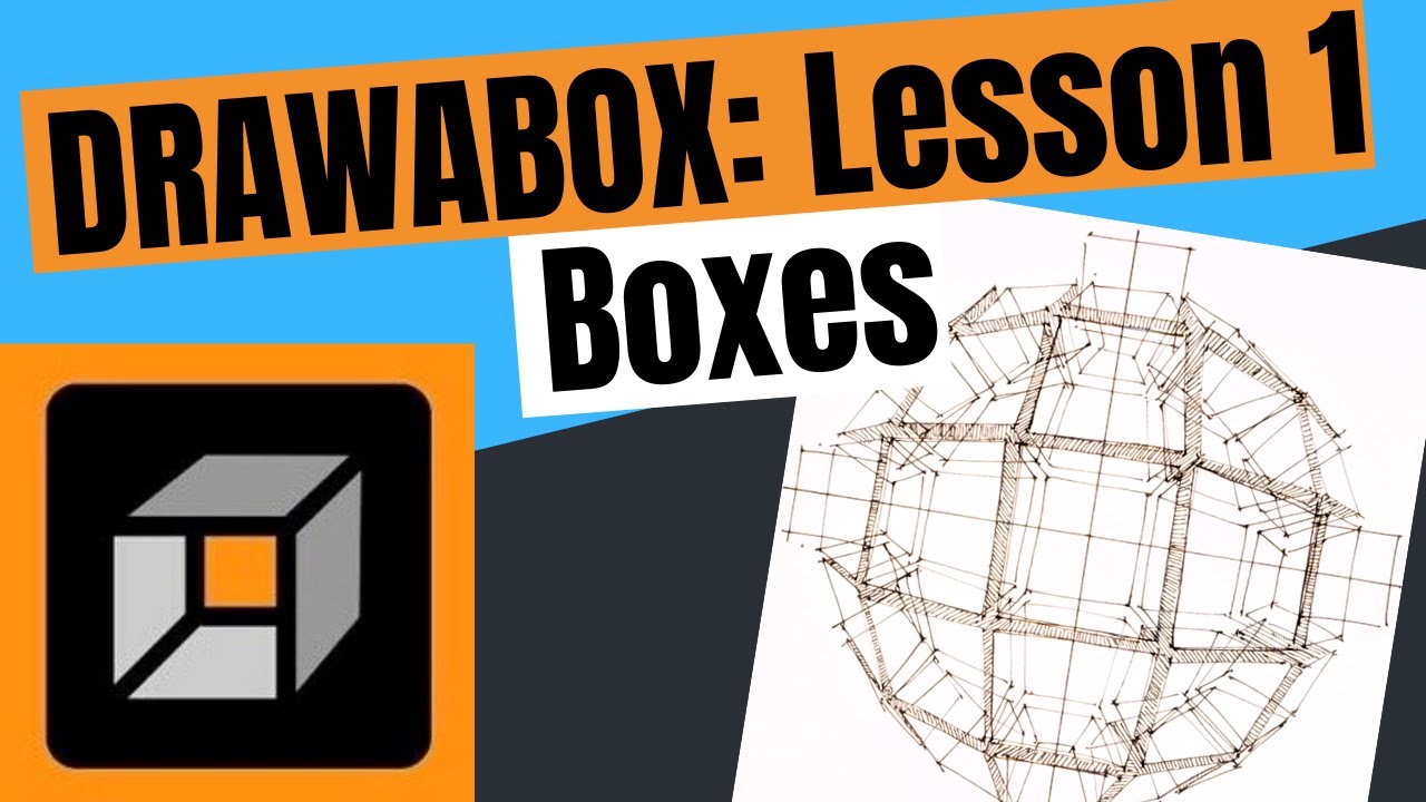 Drawabox: Lesson 1 Boxes Homework (Rotated Boxes & Organic Perspective)