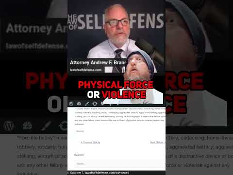 The Meaning Of Forcible Felony Under Florida Law #shorts