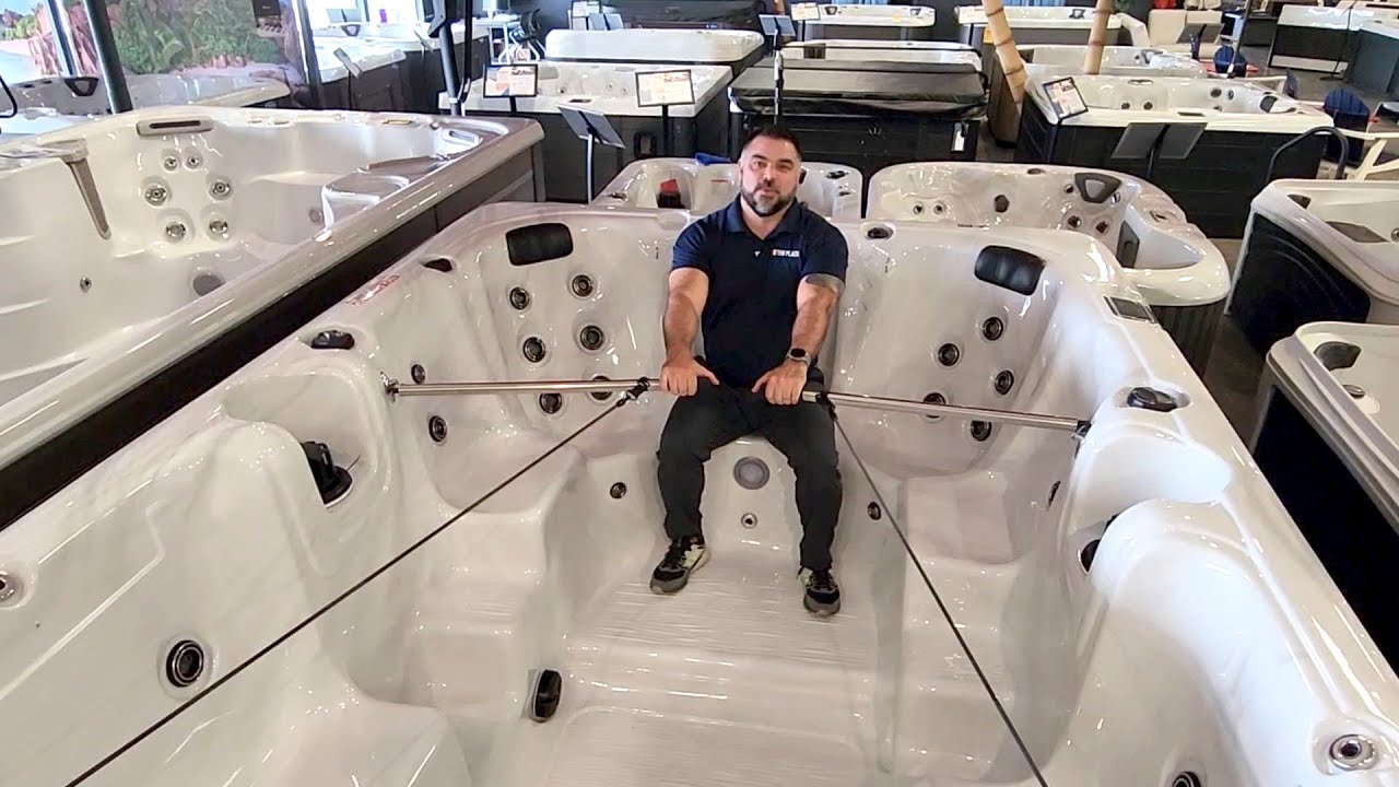 Fitness - Swim Spa Fitness Benefits & Rowing Attachment