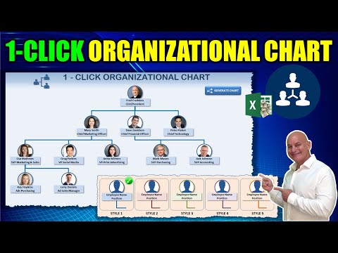 How To Create a 1 Click Organizational Chart In Excel [Masterclass + Free Download]