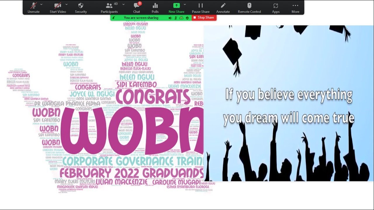 CORPORATE GOVERNANCE TRAINING PROGRAM CLASS OF FEB 2022 GRADUATION CEREMONY