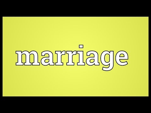 Marriage Meaning