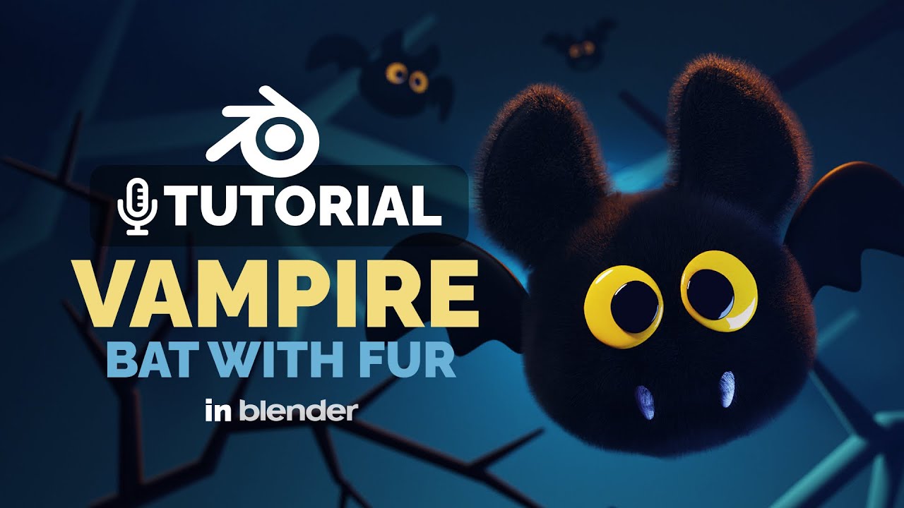 Blender Vampire Bat with Fur Tutorial | Polygon Runway