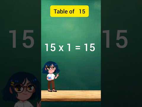 Times table 15, 15 x # Table of 15 # table of 15 #15 #nurseryrhymes #learningtables #learning