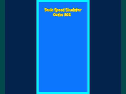 Sonic Speed Simulator Codes Revealed #shorts #roblox #sonic