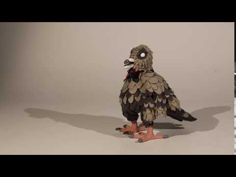 Fabricating pigeon puppet – Maddy Caulfield Yr3 Animation