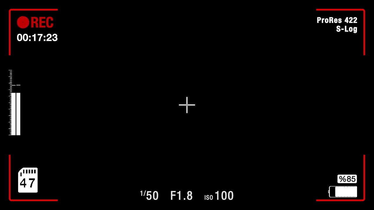 Video Camera Recording Frame Black 1