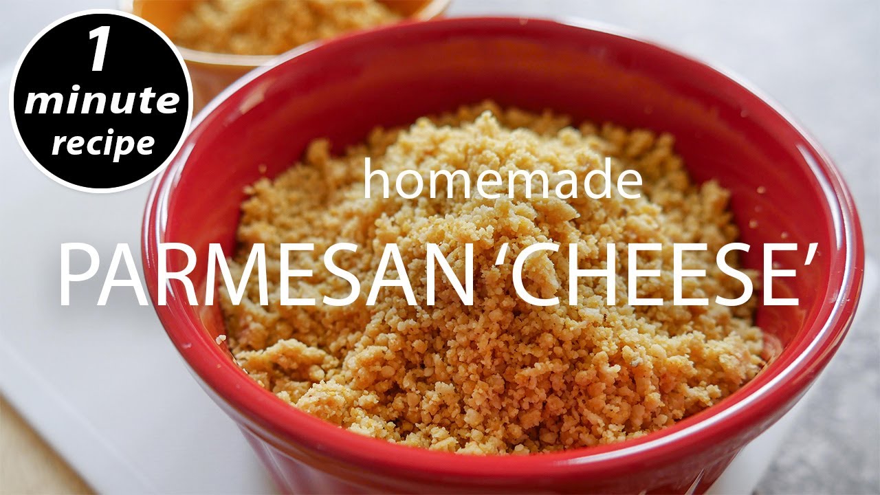 1 minute Vegan Parmesan Cheese (only 4 ingredients) | Veganise Anything