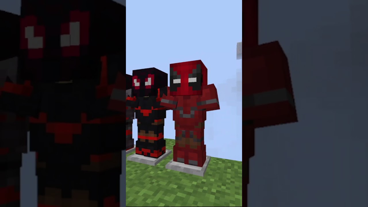 Deadpool in minecraft🩸✨ build hack | No Mods | #MinecraftBuilding #Shorts #fyp