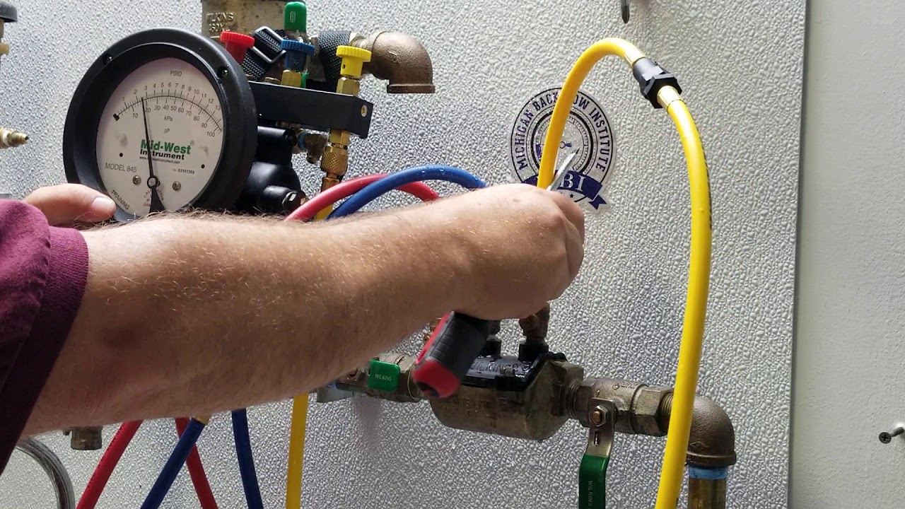 ASSE test procedure for 1015 3 valve kit