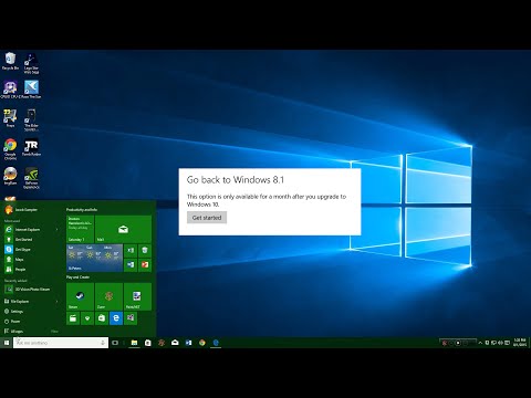Windows 10 How to: Revert Back to 8.1