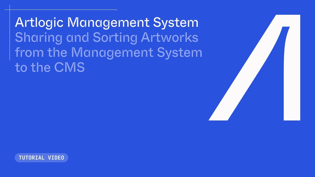 Sharing and Sorting Artworks from the Management System to the CMS