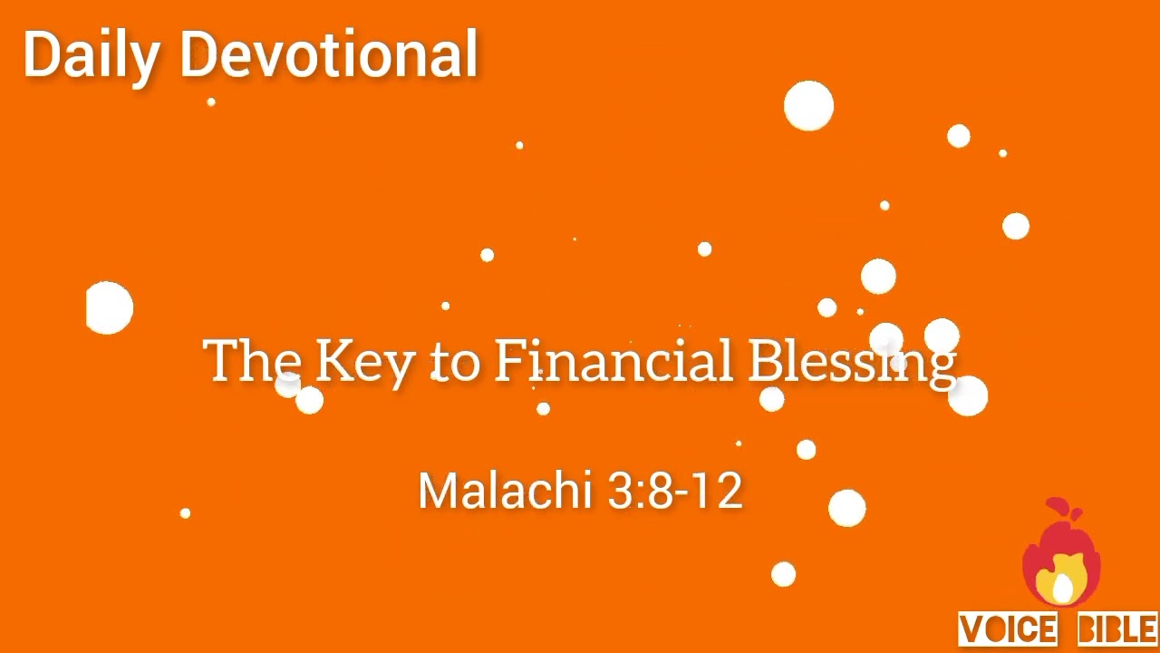 The Key to Financial Blessing 
