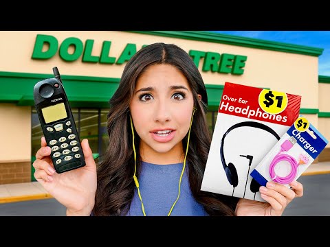 I Used ONLY Dollar Store Tech for 24 Hours
