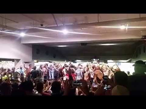 Barmy Army sing 10 German Bombers chant Cricket World Cup 2015