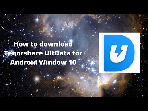 How to download Tenorshare UltData for Android Window 10