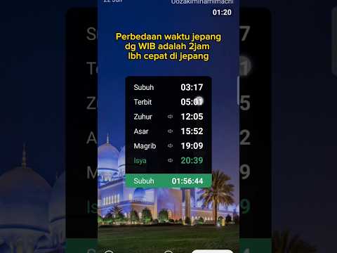 Waktu Sholat di Jepang saat musim panas #waktusholat #livinginjapan #sholatsubuh