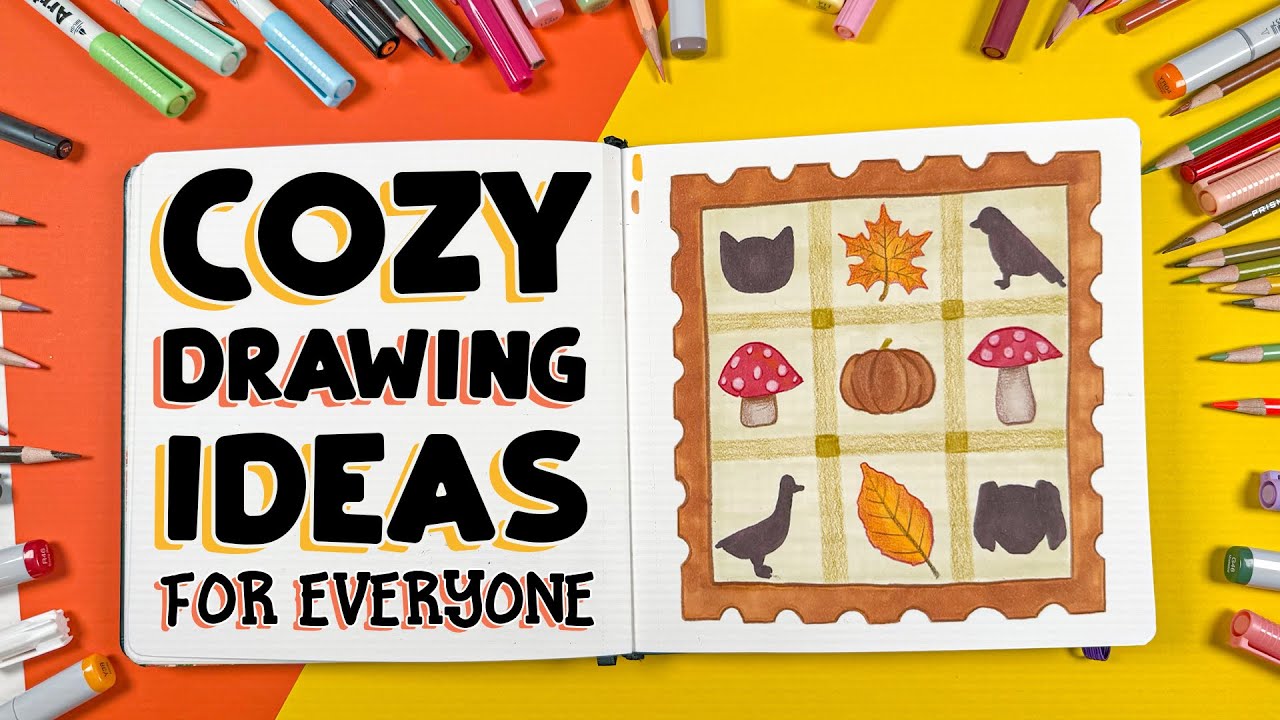 Drawing Ideas For BORED Artists *easy, cozy art*