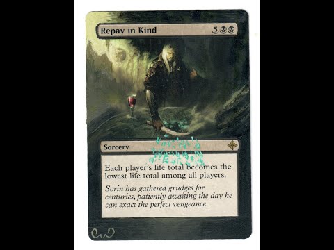 Repay In Kind Magic the Gathering Altered Art Timelapse #Shorts #MTG