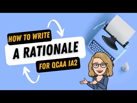 2. How to write a Rationale | QCAA Psychology IA2 Student Experiment