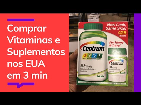 Como comprar VITAMINAS E SUPLEMENTOS nos EUA em 3 min e receber em 20 dias