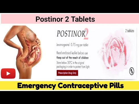 Postinor 2 Tablets. Emergency Contraceptive