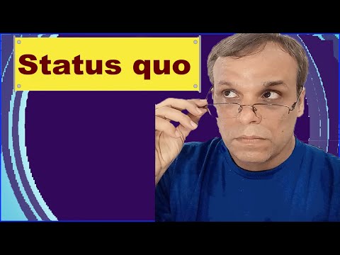 Status quo definição – Conceito, Significado (VÃdeo Gotinha: 2min50s) o que é status quo?