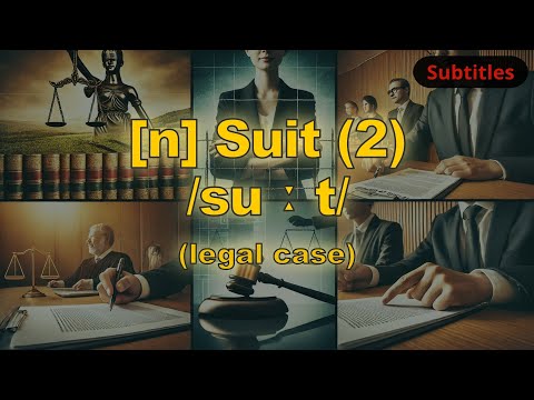 [n] Suit meaning (legal case) with 5 examples