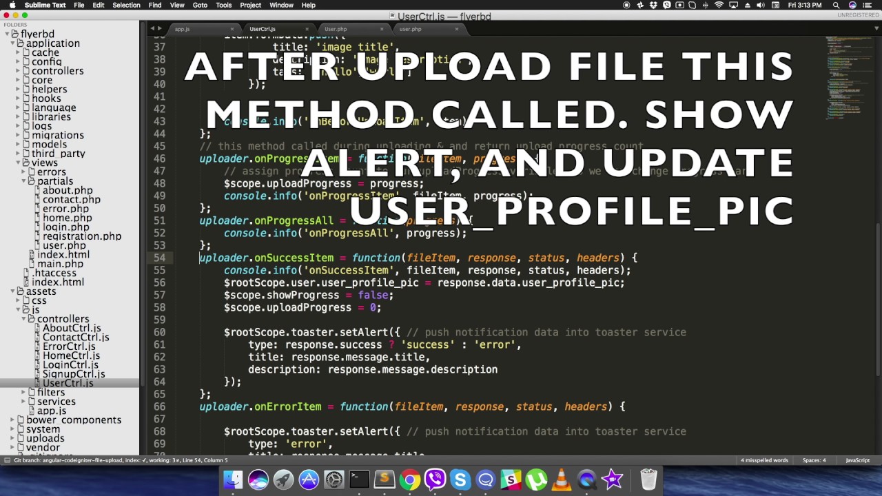 Angular Codeigniter File Upload