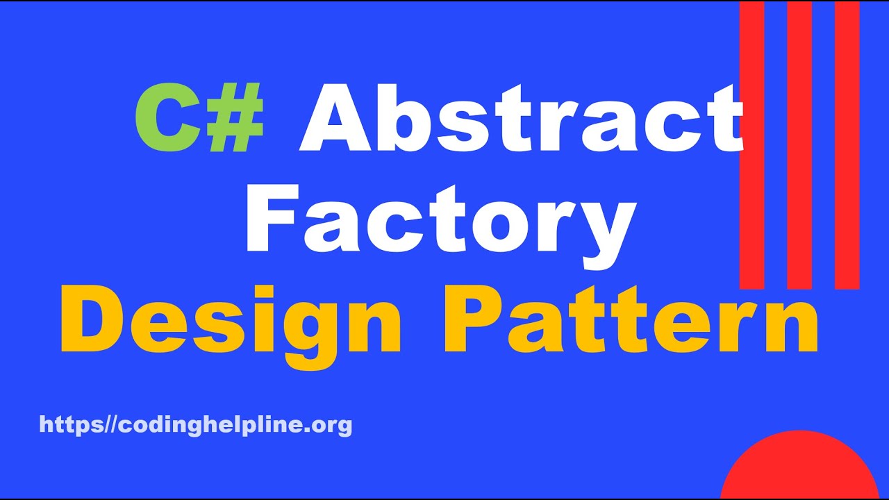 #Abstract #Factory Design Pattern - C# Object Oriented #Design #Patterns (Full Tutorial)
